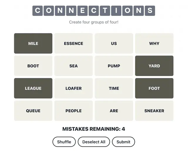 Play Connections - DailyPuzzles.com